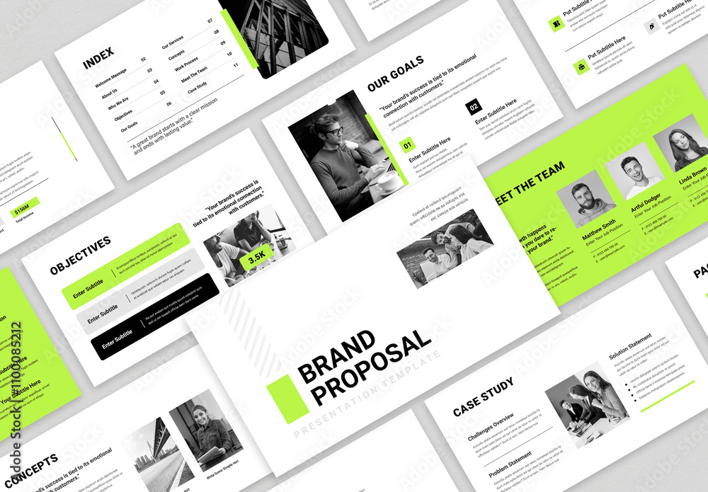 Brand Proposal Presentation Template Stock Template | Adobe Stock