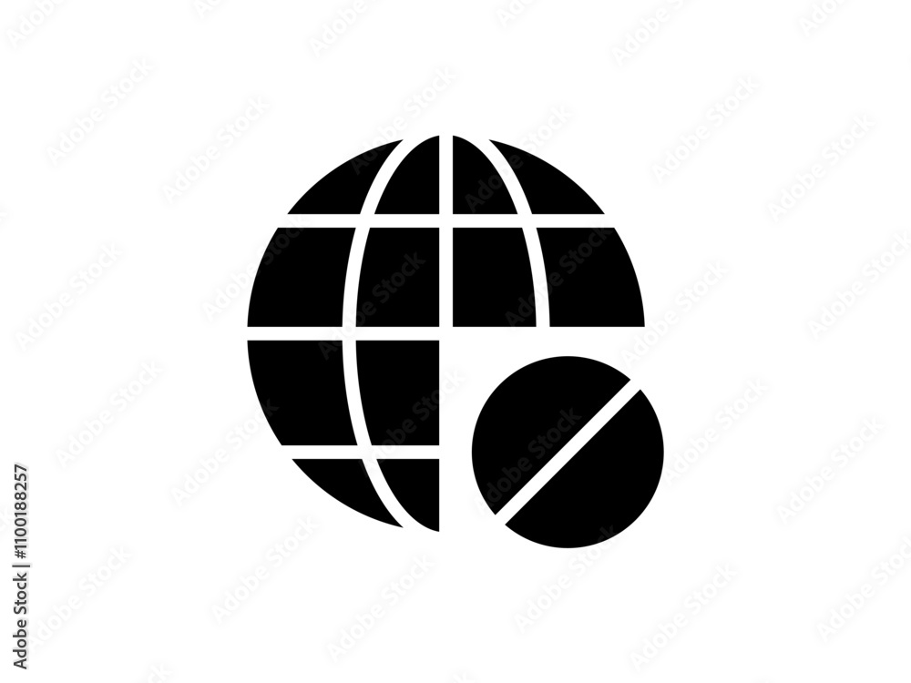 No wire internet connection. Wifi disconnected icon. No signal. Vector ... No wire internet connection. Wifi disconnected icon. No signal. Vector ...