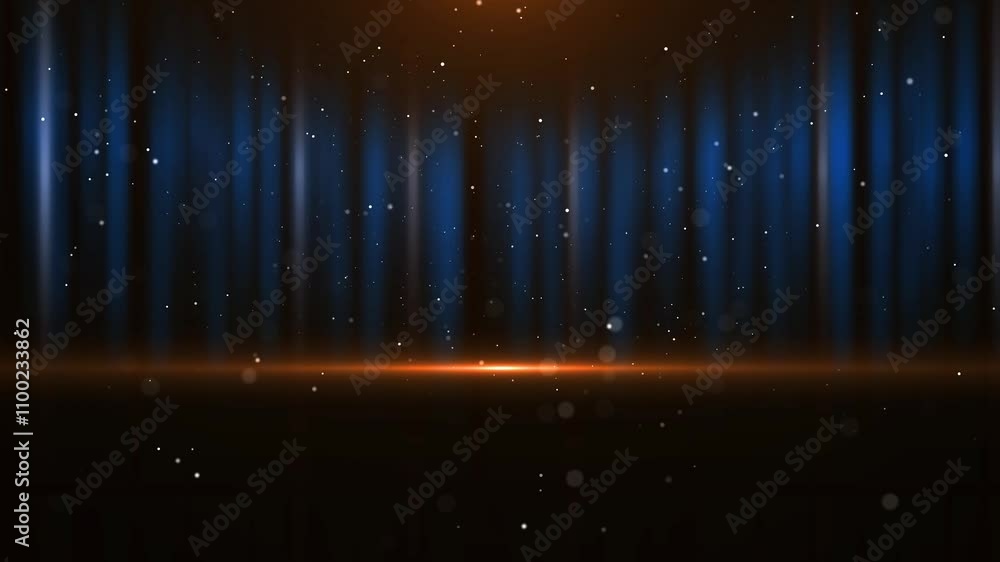 Glowing line with lighting effect sparkle on spotlight lines and ...