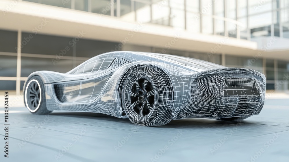 3D render of graphical user interface of professional software for eco ...