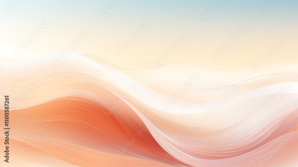 Warm and cozy soft creamy background with gentle waves and patterns for ...