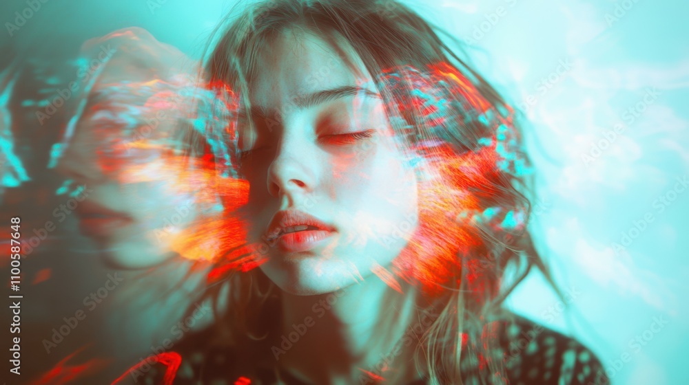 Poster Several effects of hallucination and dizziness on a young lady ...