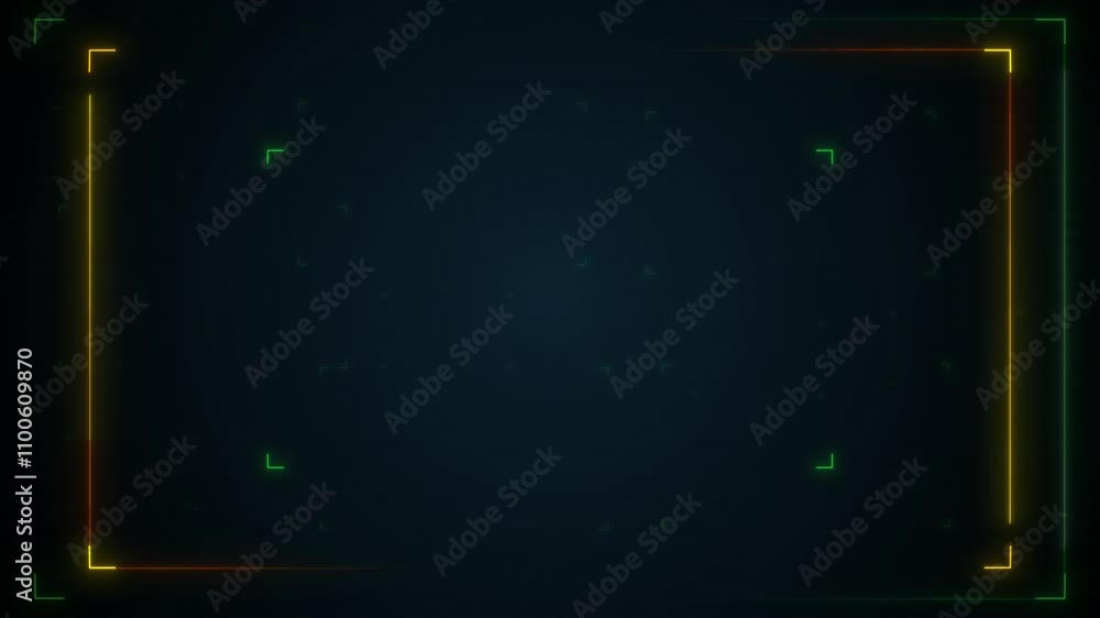 Holographic screen frame hud ui gui future futuristic screen system ...