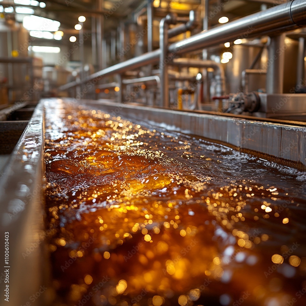 Batch of Biodiesel Undergoing Washing and Purification Process in an ...