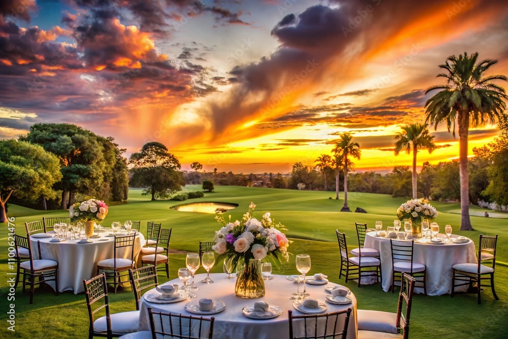 Classic Country Club Wedding with Manicured Lawns and Scenic Golf ...