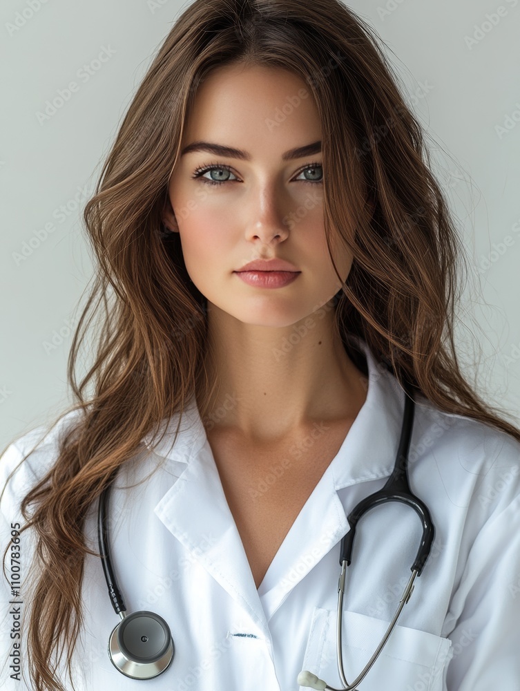Nurse's Grace: Female Medical Professional Captured with Nikon 850 ...
