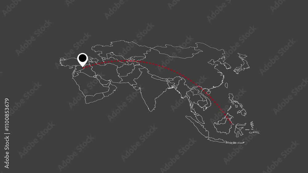 Colorful location icon on world map different information.World map ...