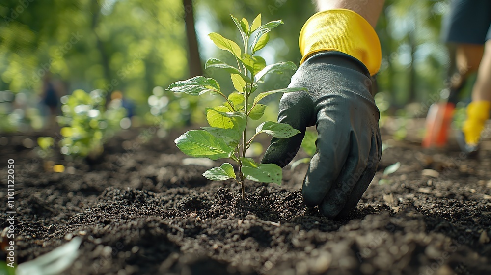 Volunteers illustrate community efforts to combat climate change ...