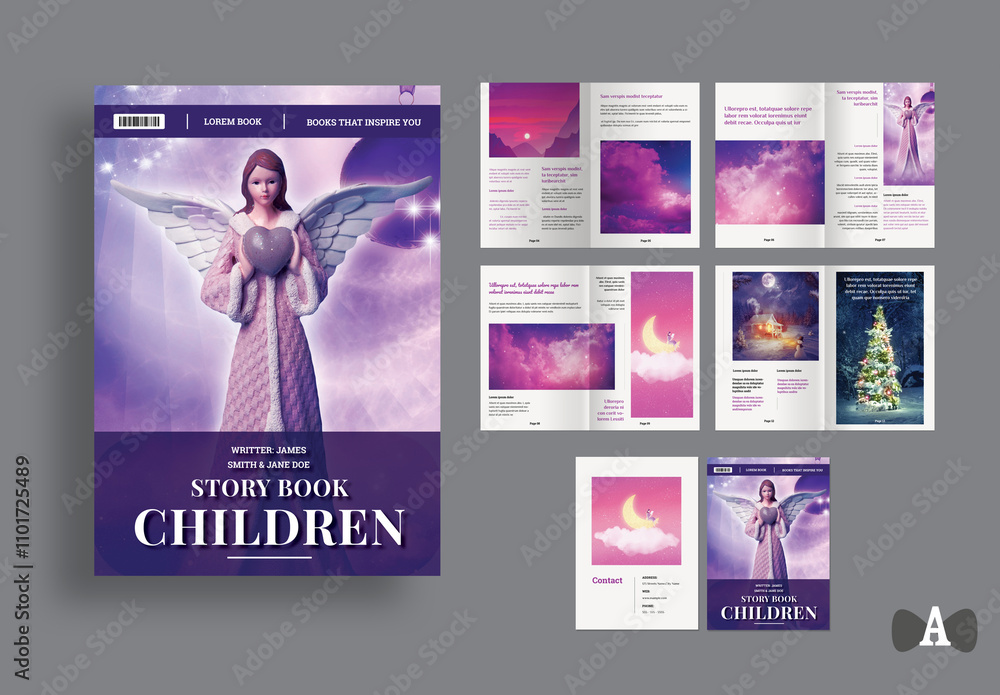 Story Book Magazine Template Stock Template | Adobe Stock