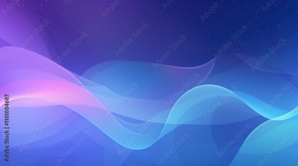 Abstract gradient background transitioning from rich purple to calming ...