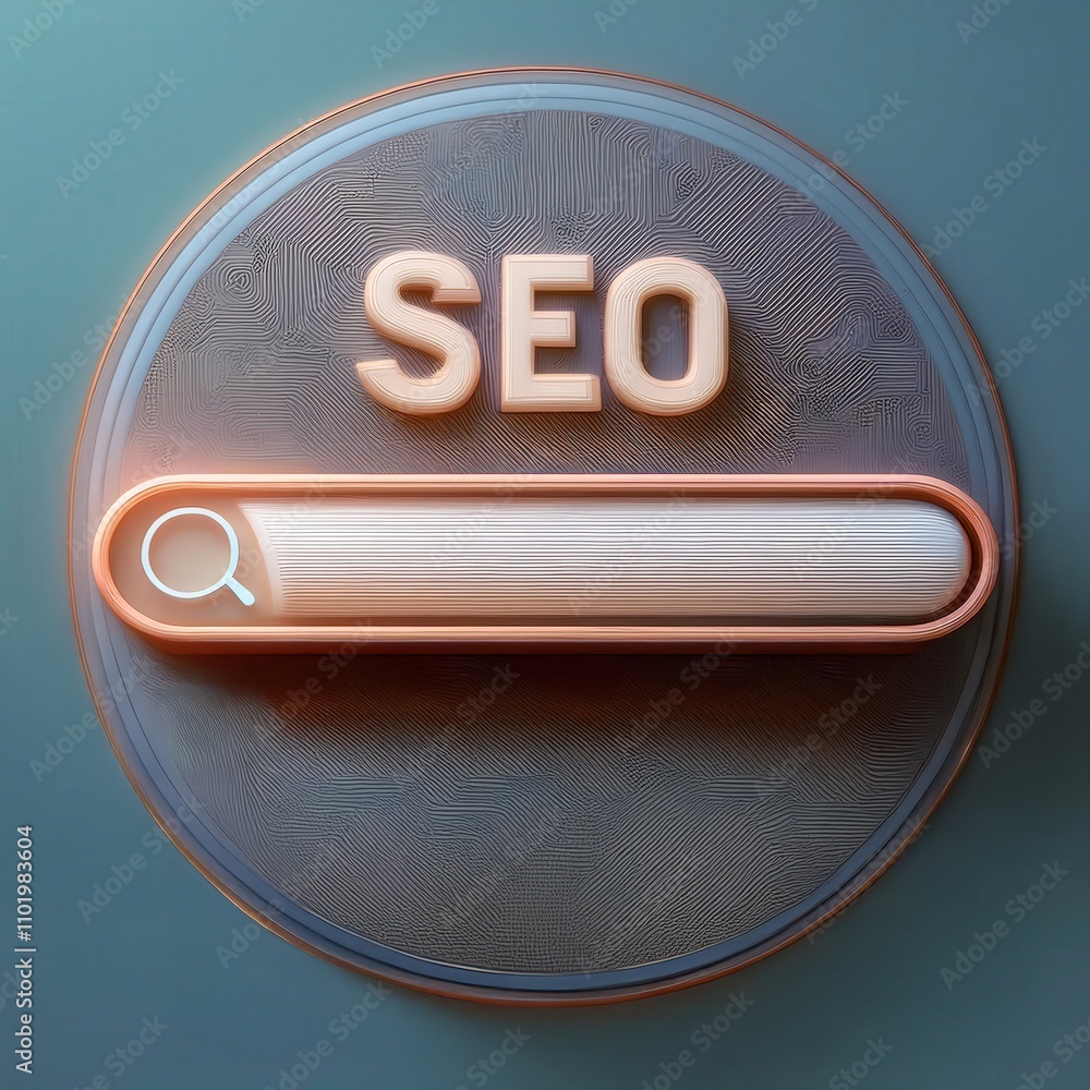 SEO and Keywords for Stylized SEO search bar logo design, showcasing ...