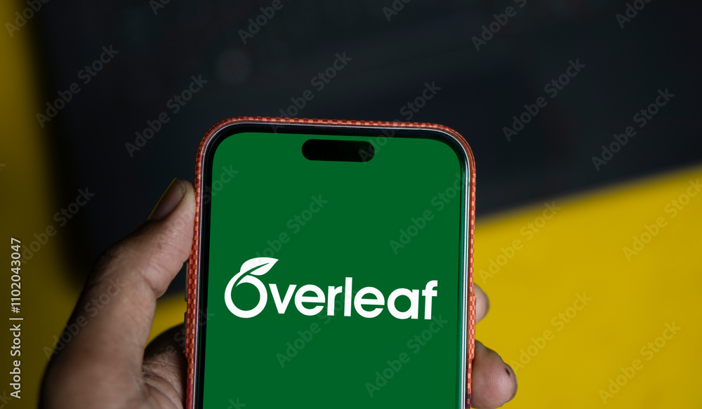 Dhaka, Bangladesh- 26 Nov 2024: Overleaf logo is displayed on ...