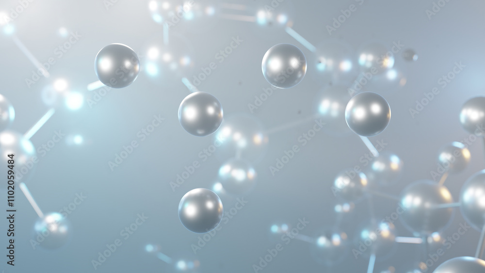 aluminum oxide molecular structure, 3d model molecule, alumina ...