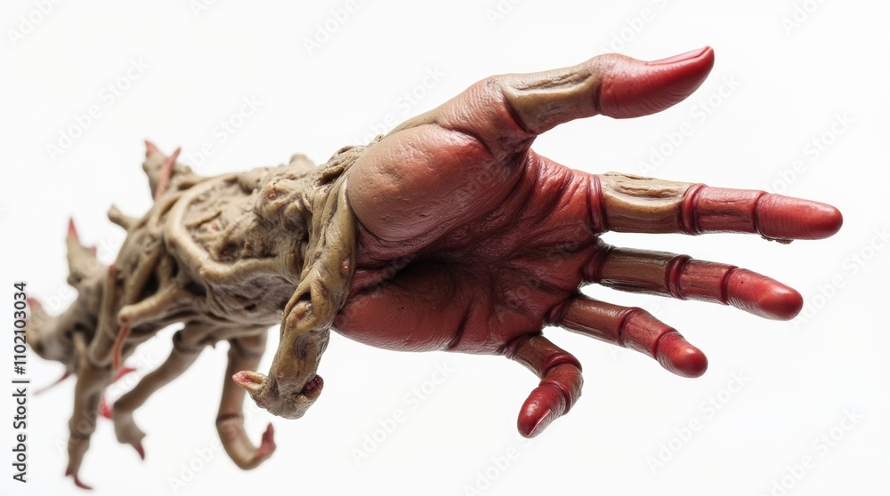 Creepy Realistic Zombie Hand Prop with Decayed Skin and Outstretched ...