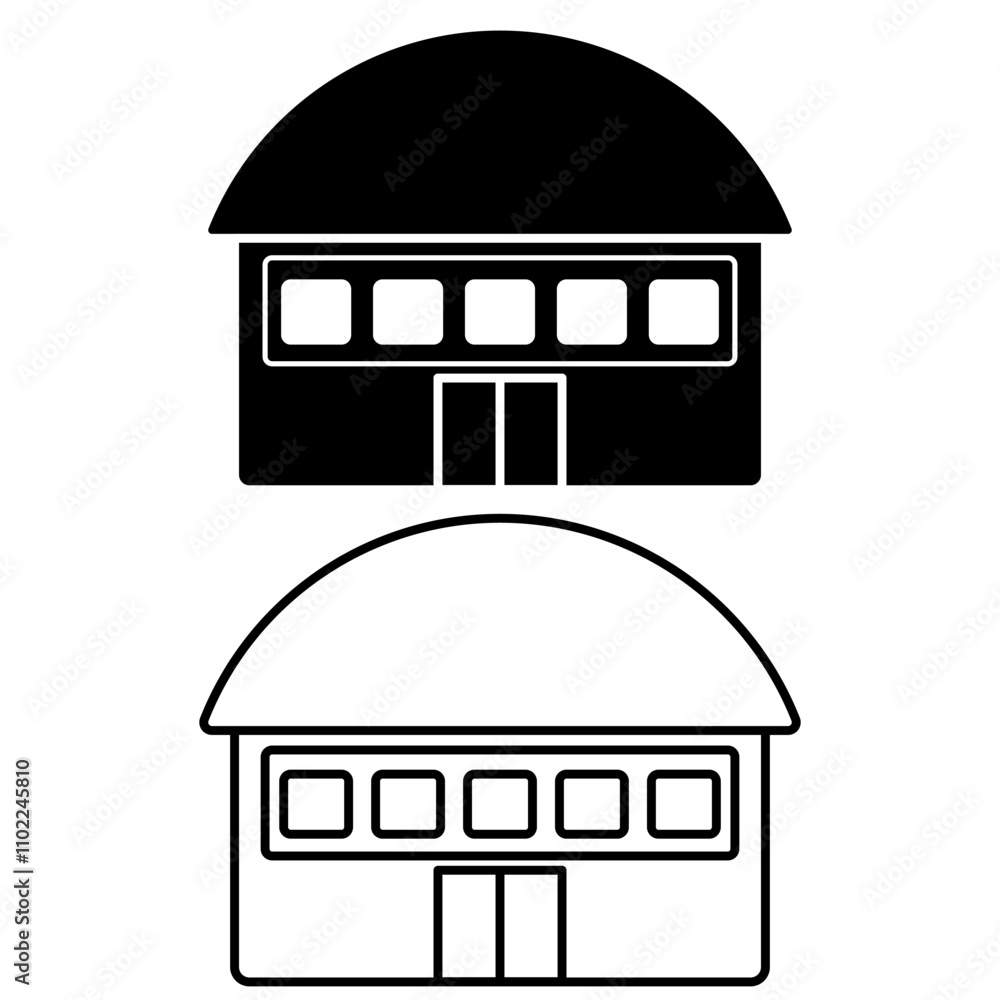 sport Center icon. flat style pictogram for ui or ux mobile app, design ...