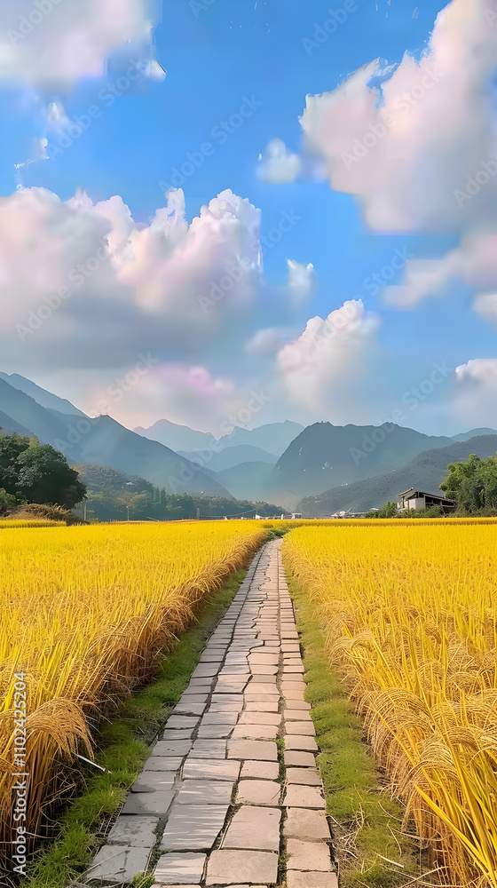 In autumn, the golden rice fields in the Nanshan area of Shenzhen have ...