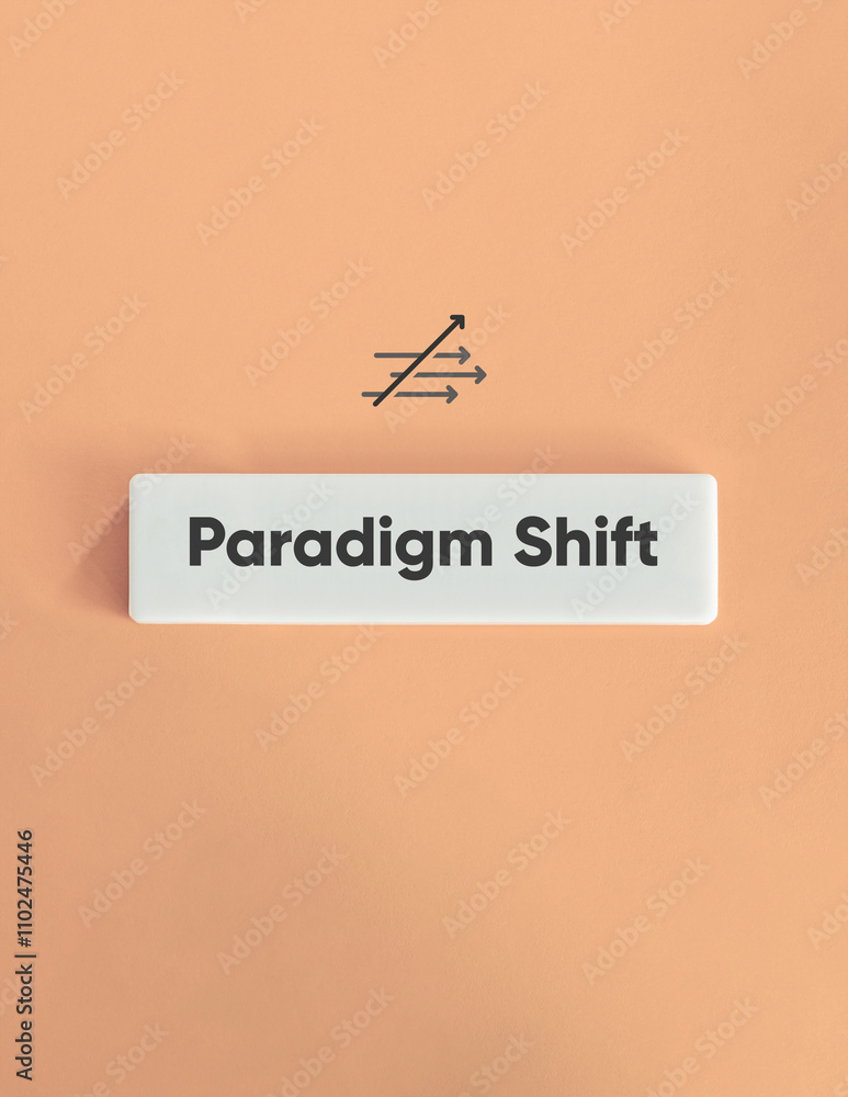Paradigm Shift Term. Fundamental Change in Approach. Icon and Text on ...