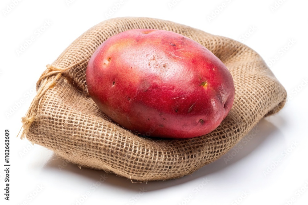 Red Potato Sachet Packaging, Isolated Product Shot, Food Photography ...
