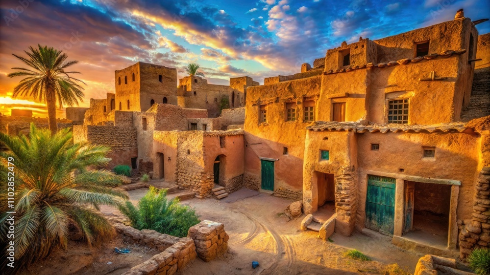 Abandoned Mud Houses in Middle Eastern Architecture - Urban Exploration ...