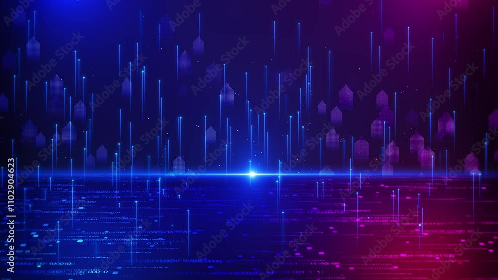 Network digital podium backdrop data connection cybersecurity cyber ...