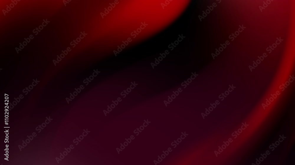 Abstract red and black wave pattern with smooth curves and fluid motion ...