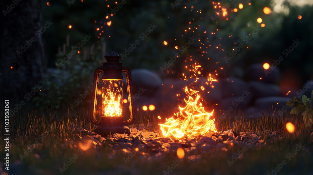 Cartoon fire animations for games. Includes a looping bonfire, magical ...