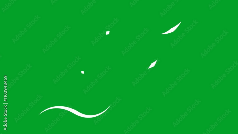 line animation moving from left to right on green screen. Animated ...