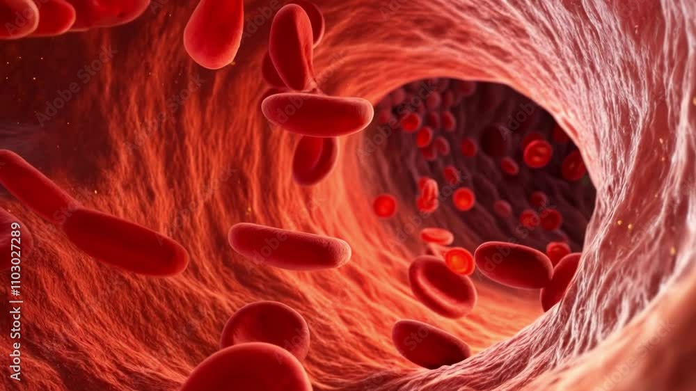 Red Blood Cells Microscopic View.Microscopic View of Red Blood Cells ...