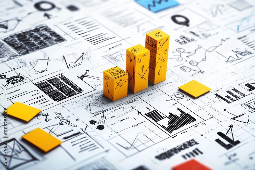 Business growth insights data analysis office space infographics ...