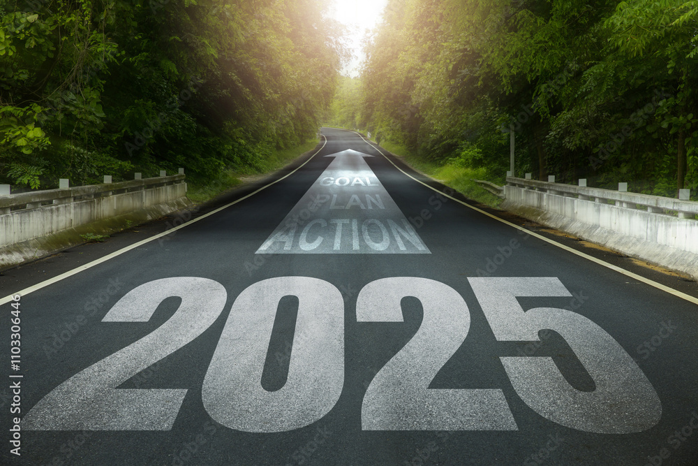 Poster Starting 2025 Goal plan action, Business target and growth ...