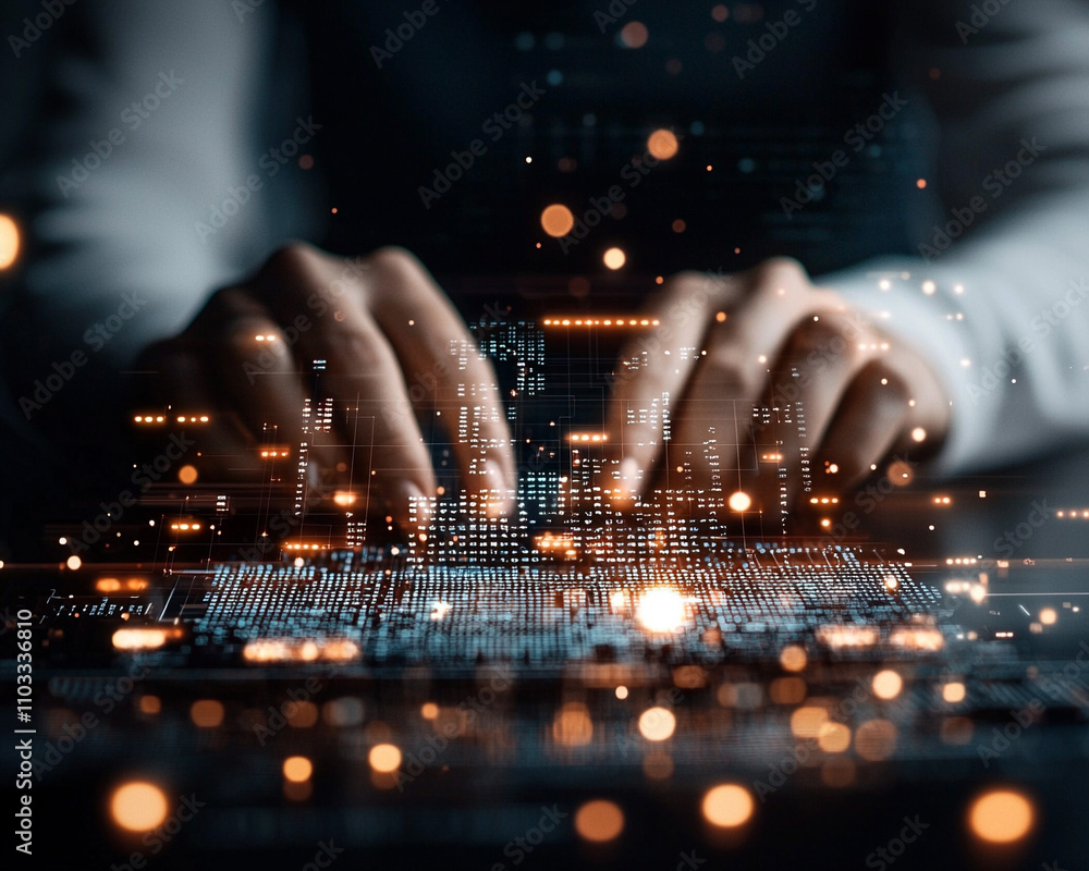 Digital transformation event ai-generated data analysis tech hub ...
