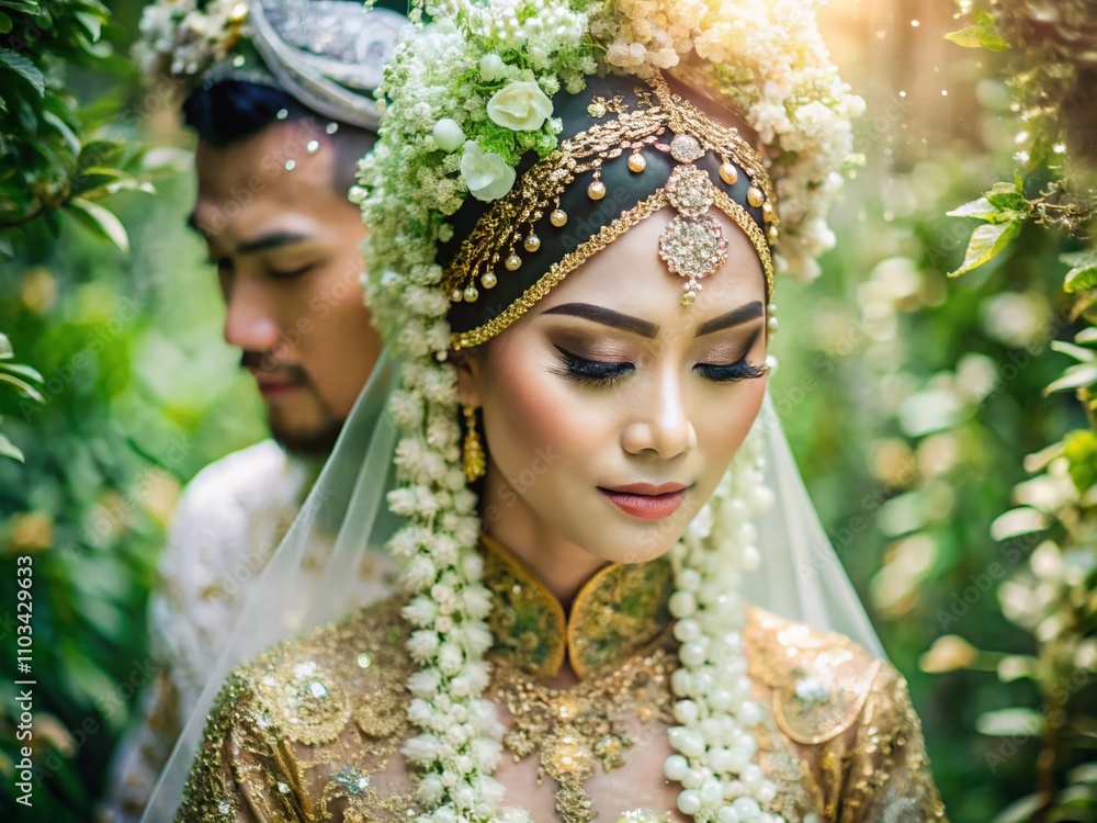 Captivating Double Exposure Photography of Javanese Wedding Dress ...