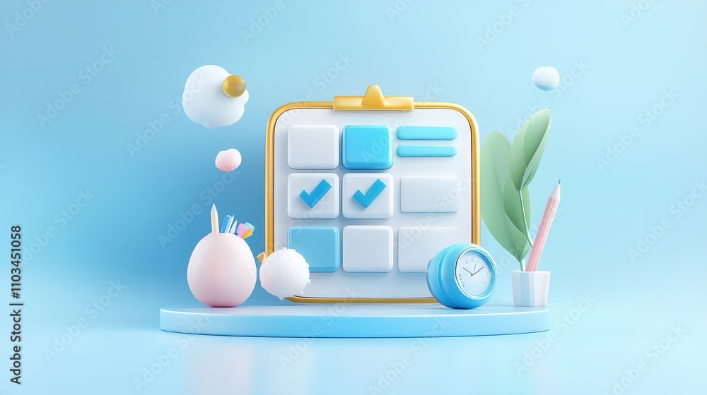 illustration of project task management tools, including work ...