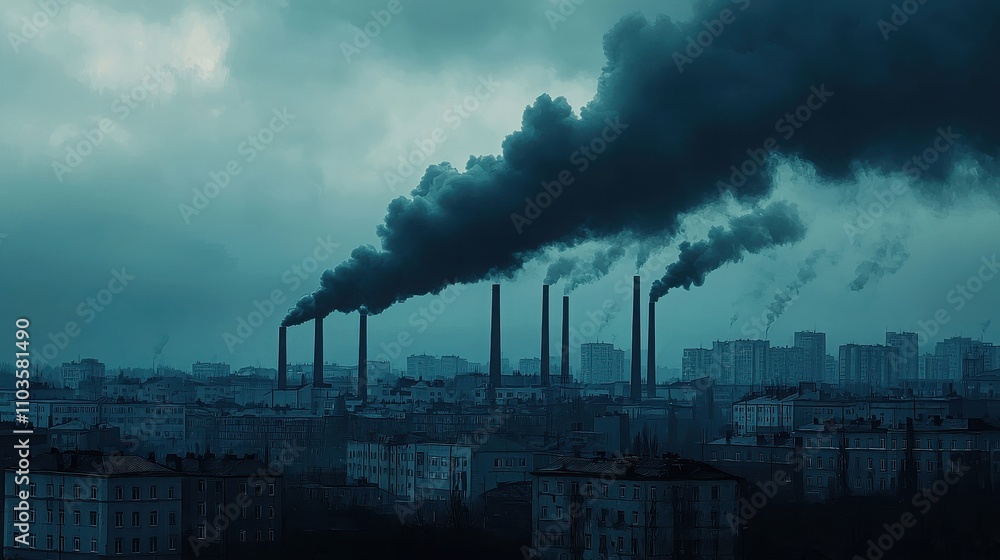 Industrial pollution crisis urban environment photo collection ...