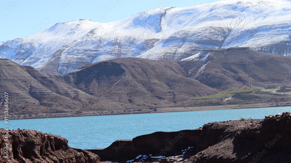 Tislit Lake in Imilchil, Morocco's Haut Atlas Oriental National Park ...