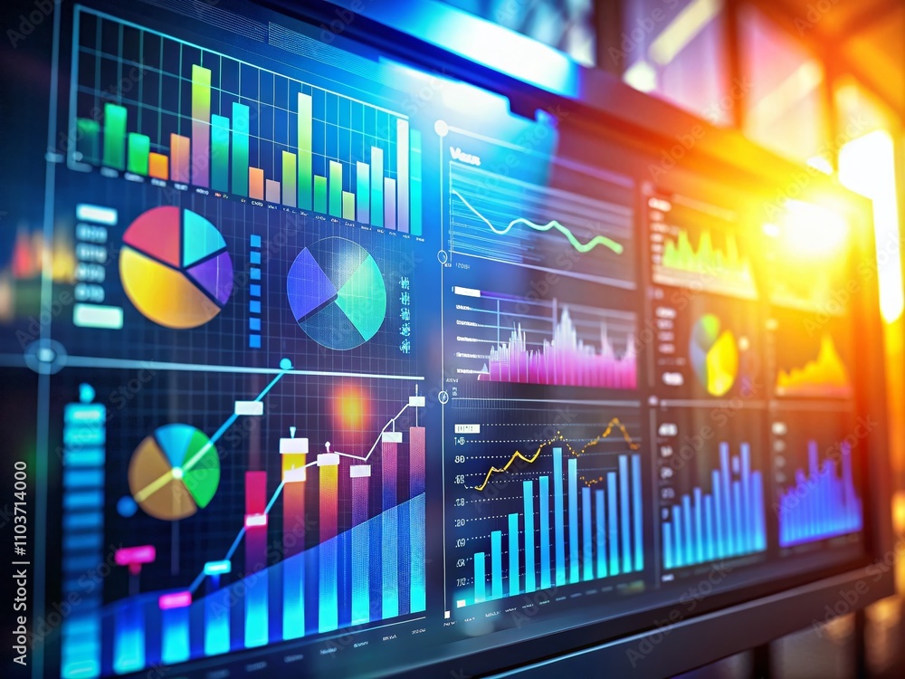 Modern Dashboard Design with Graphs and Tables in Silhouette ...