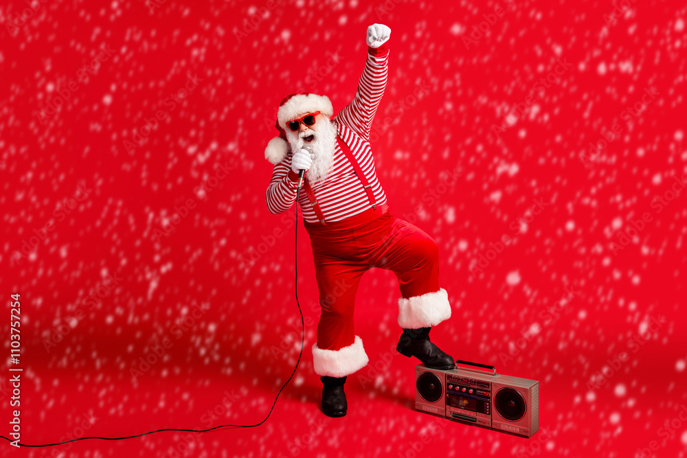 Full length body size view of his he handsome bearded fat overweight ...