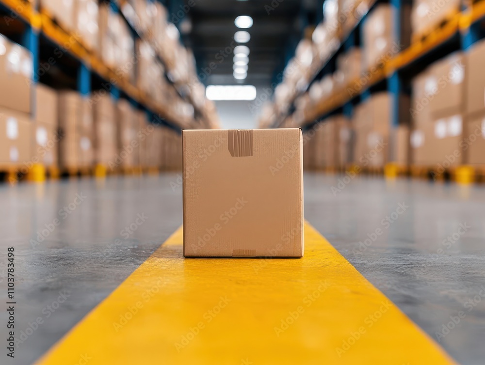 Warehouse with advanced inventory management system that monitors stock ...