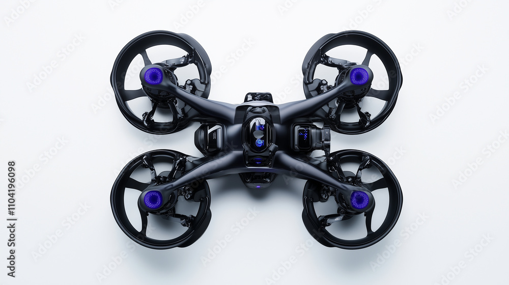 High-tech, ultra-modern drone with advanced features and a bold design ...