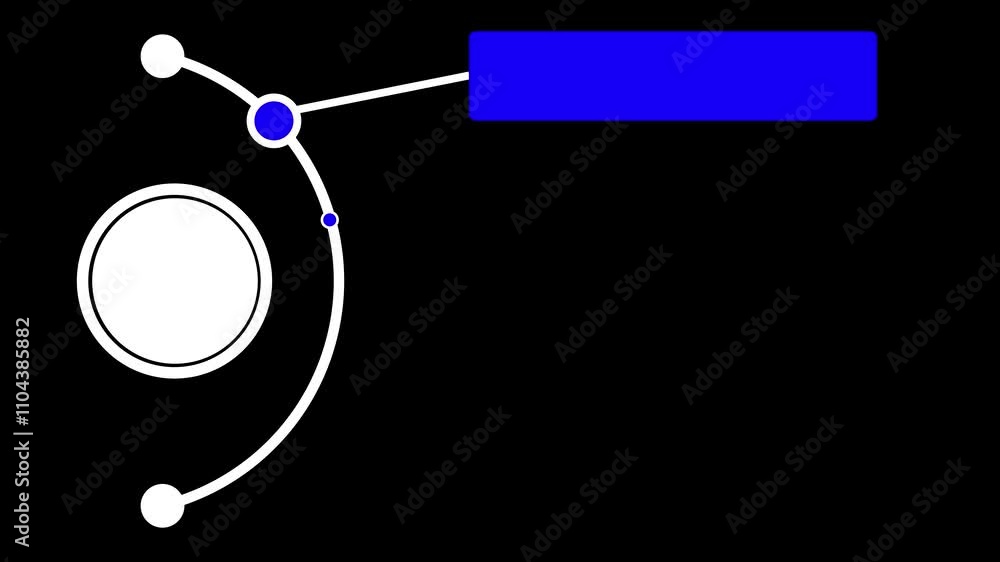 Animated flowchart icon. Work process animation. Step by step ...