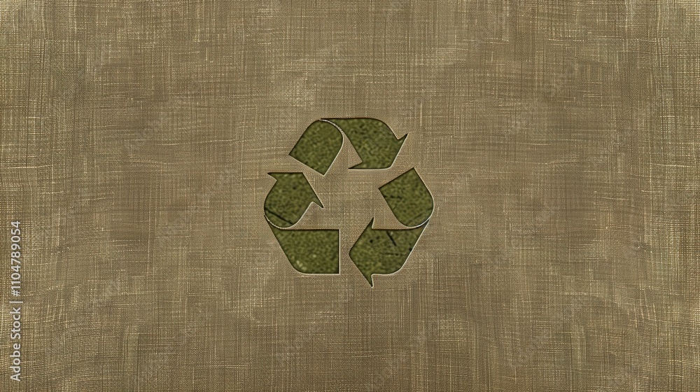 Natural Green Recycling Symbol - A Symbolic and Eco - Friendly Visual ...