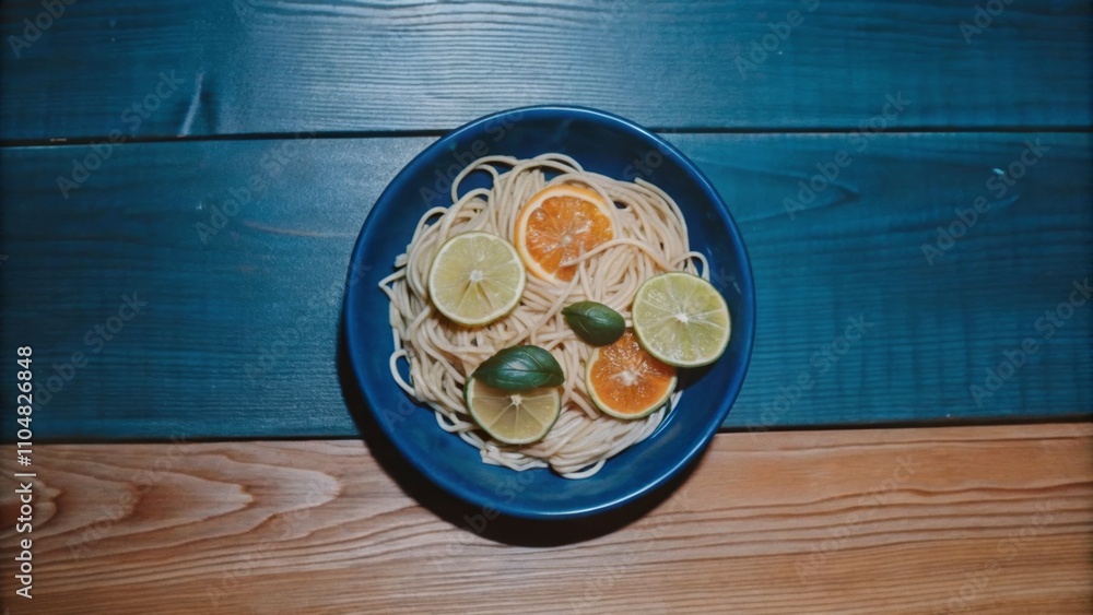 Pansit is a vibrant Filipino noodle dish, beautifully presented with ...