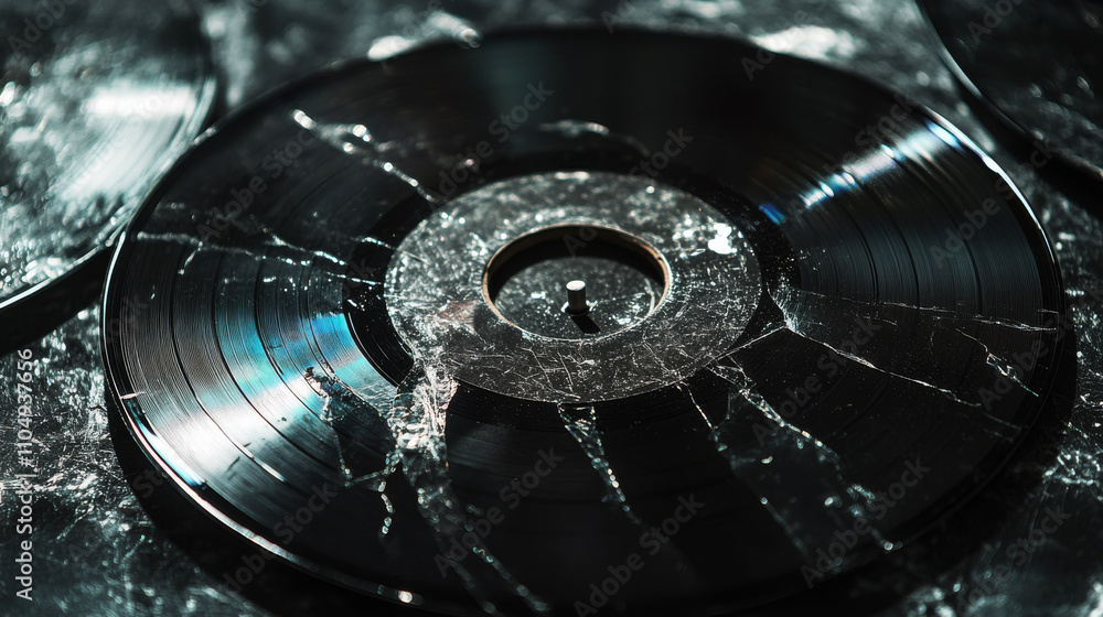 Scratched plastic vinyl covers set isolated on transparent background ...