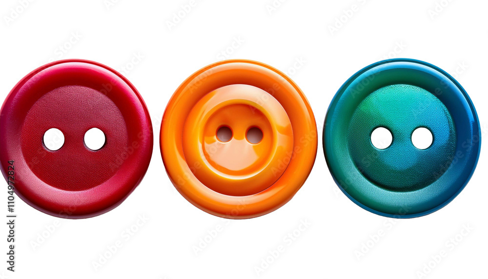 Distintos tipos de botones para confección de ropa de distintos colores ...