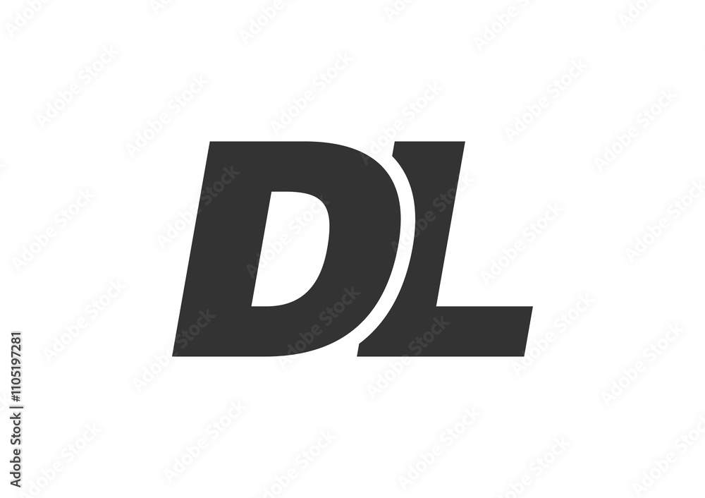 DL Techno Editable Font Logo For Corporate Branding. Bold, Futuristic ...