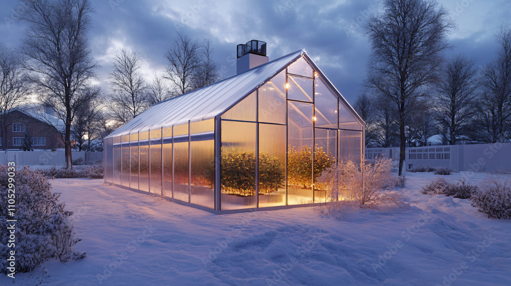 A smart winter greenhouse with automated temperature and humidity ...