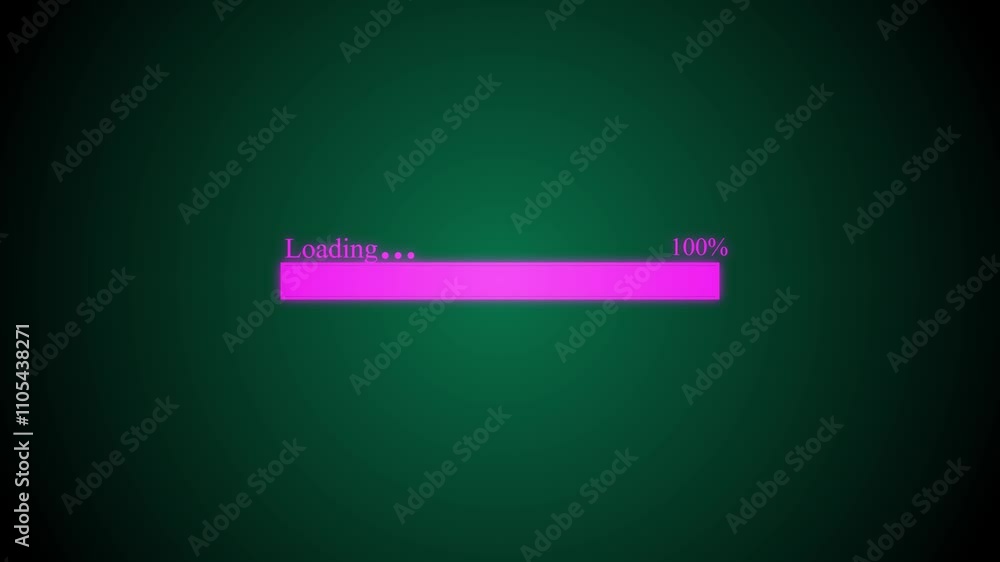 Progress bar indicator from 0 to 100 increasing percentage Futuristic uploading progress bar ...