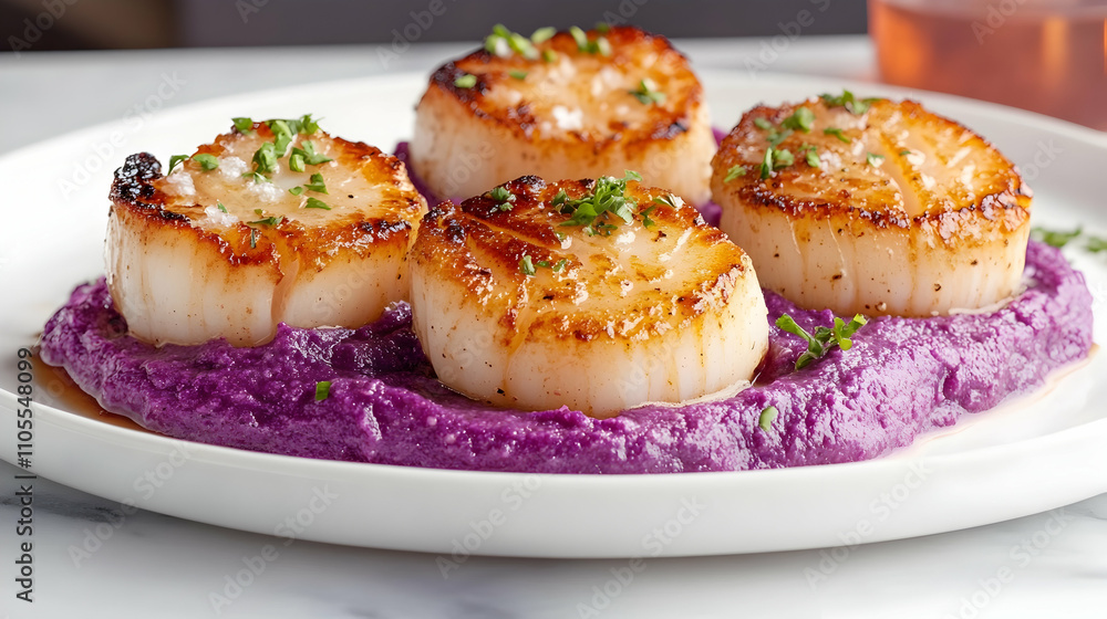 Hand-Dived Scottish King Scallops with Champagne Beurre Blanc, Fresh ...