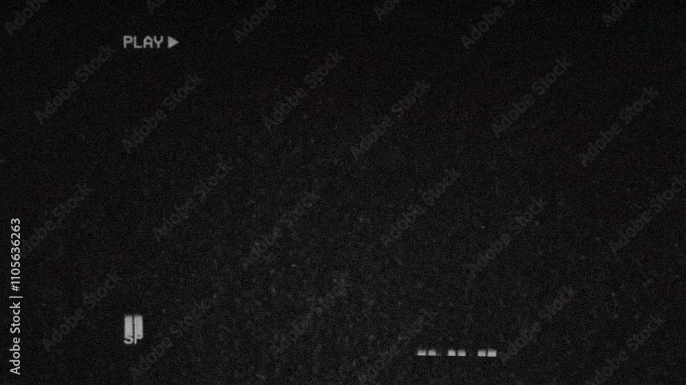 VHS Overlay Footage Glitch Distortion Noise Retro Tape Static Effect 4K ...