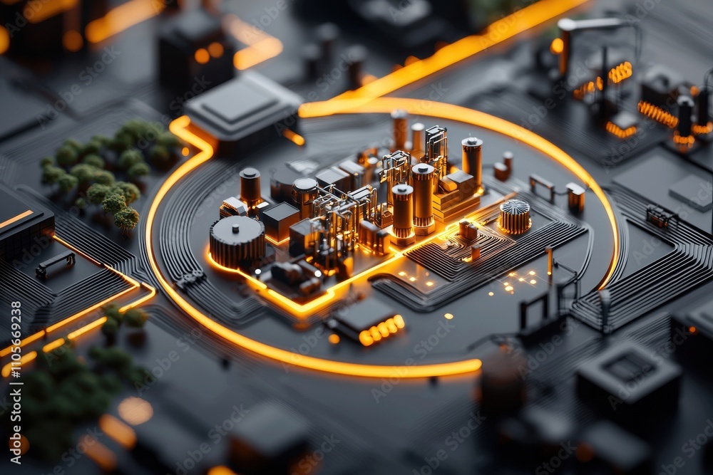 Revolutionizing global economy seamless supply chain infographic Stock ...